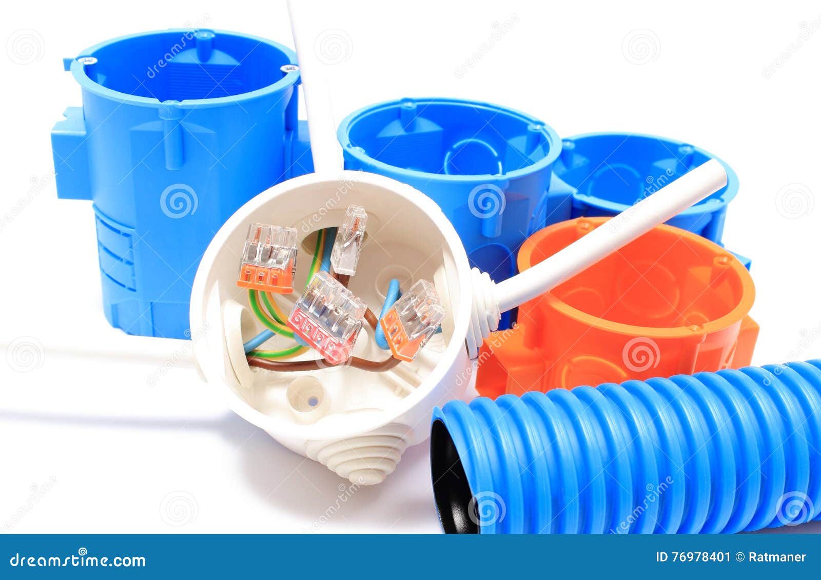 Electrical Box with Cables and Components for Use in Installations ...