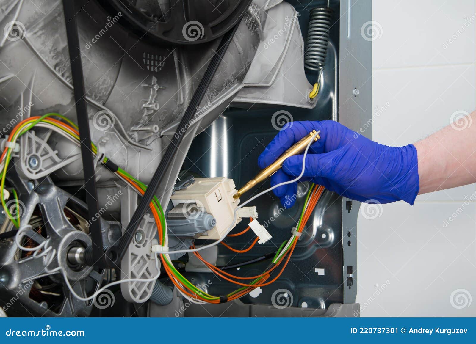 Electrical Box, Contact Fault Check for Troubleshooting Stock Image ...