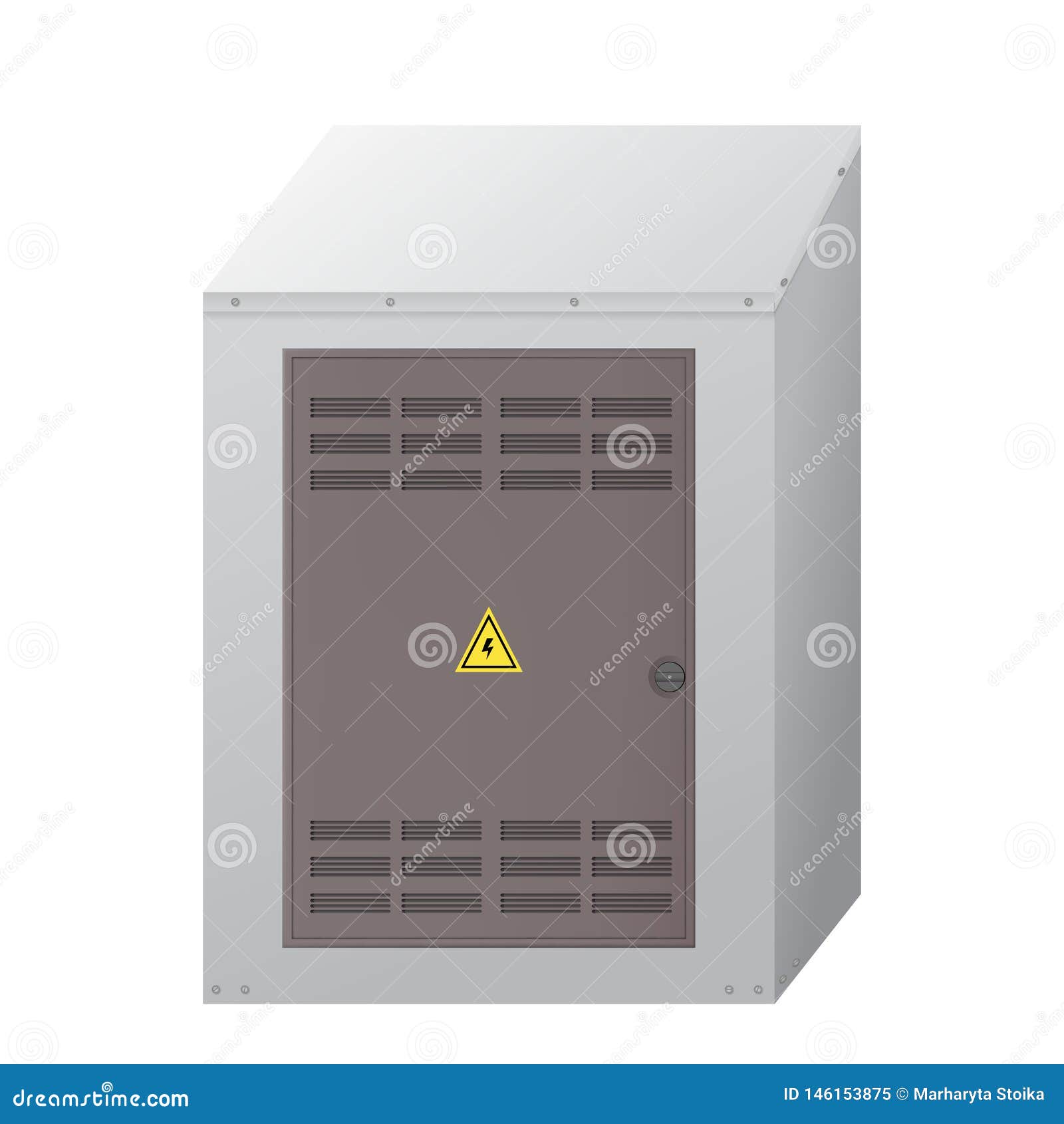 Electrical box. stock vector. Illustration of commuter - 146153875