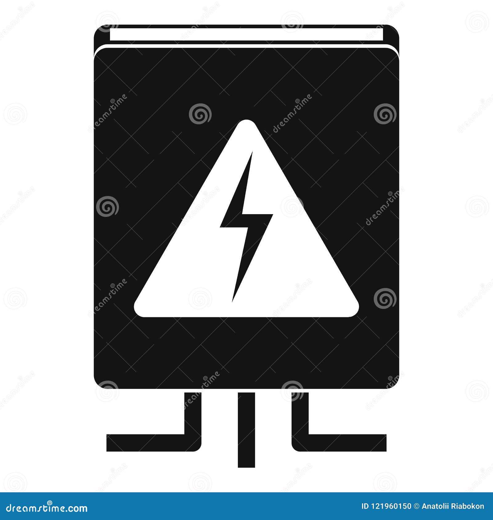 Electrical Box Icon, Simple Style Stock Vector - Illustration of icon ...