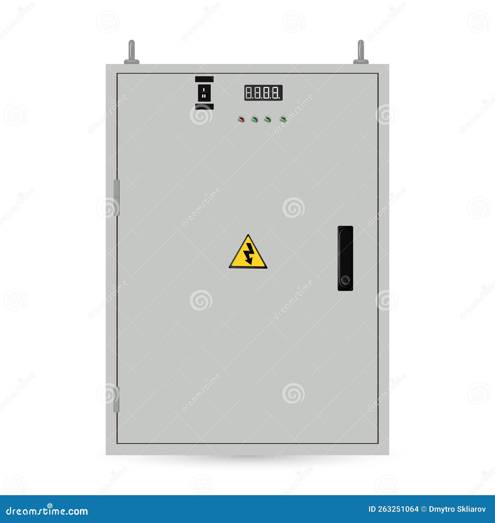 Electrical Box, Industrial Electrical Control Panel. Substation. Vector ...