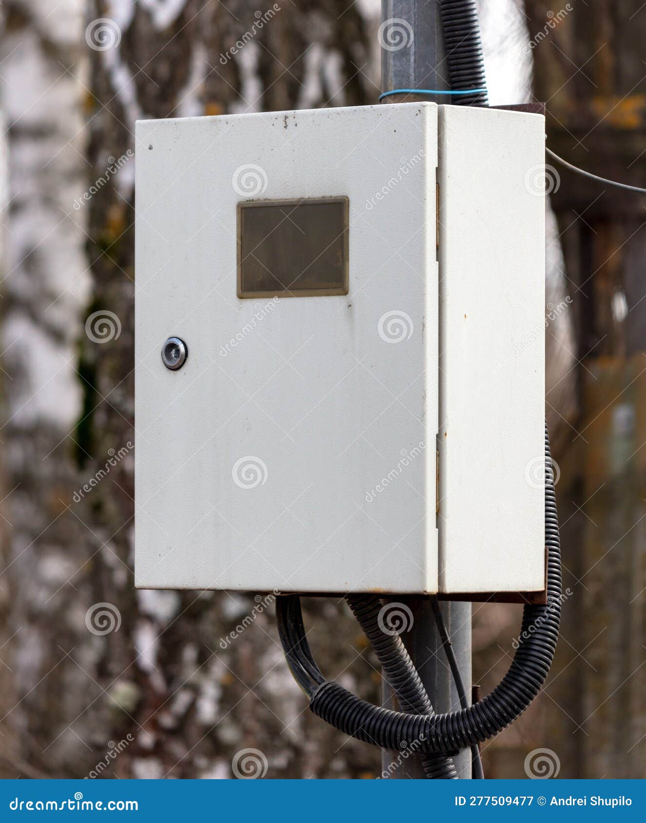Electrical Box on the Roof of the House. Selective Focus Stock Image ...