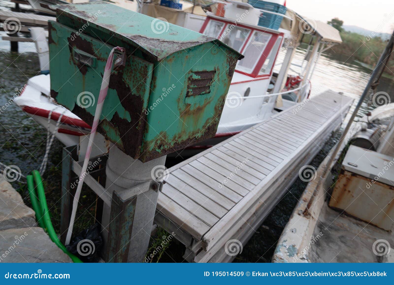 Electrical Box for Ships at the Port Stock Image - Image of rustic ...