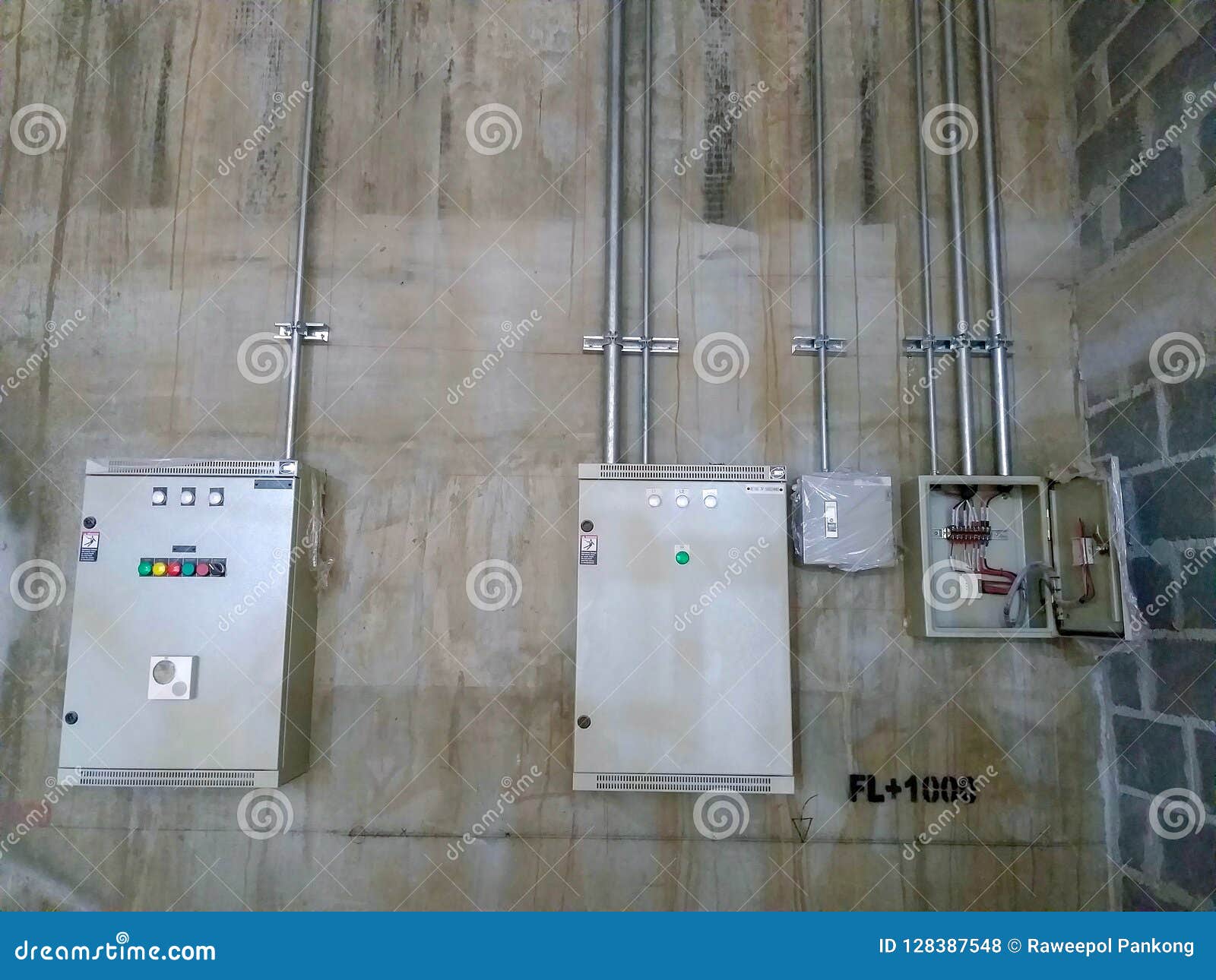 Electrical box system stock photo. Image of power, switch - 128387548