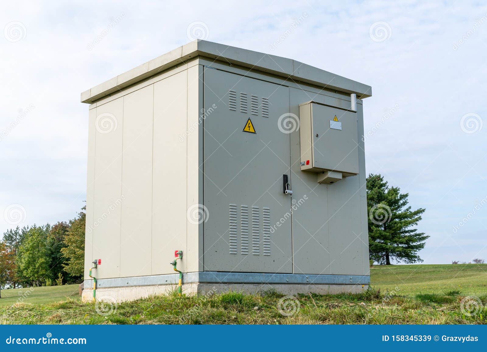 Electrical Control Cabinet Box Stock Image - Image of breaker, cabinet ...