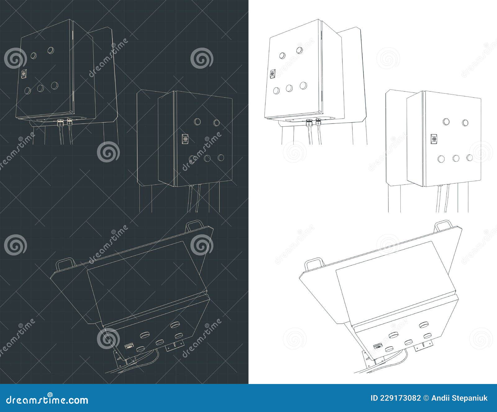 Electrical Cabinet Illustration Stock Vector - Illustration of ...