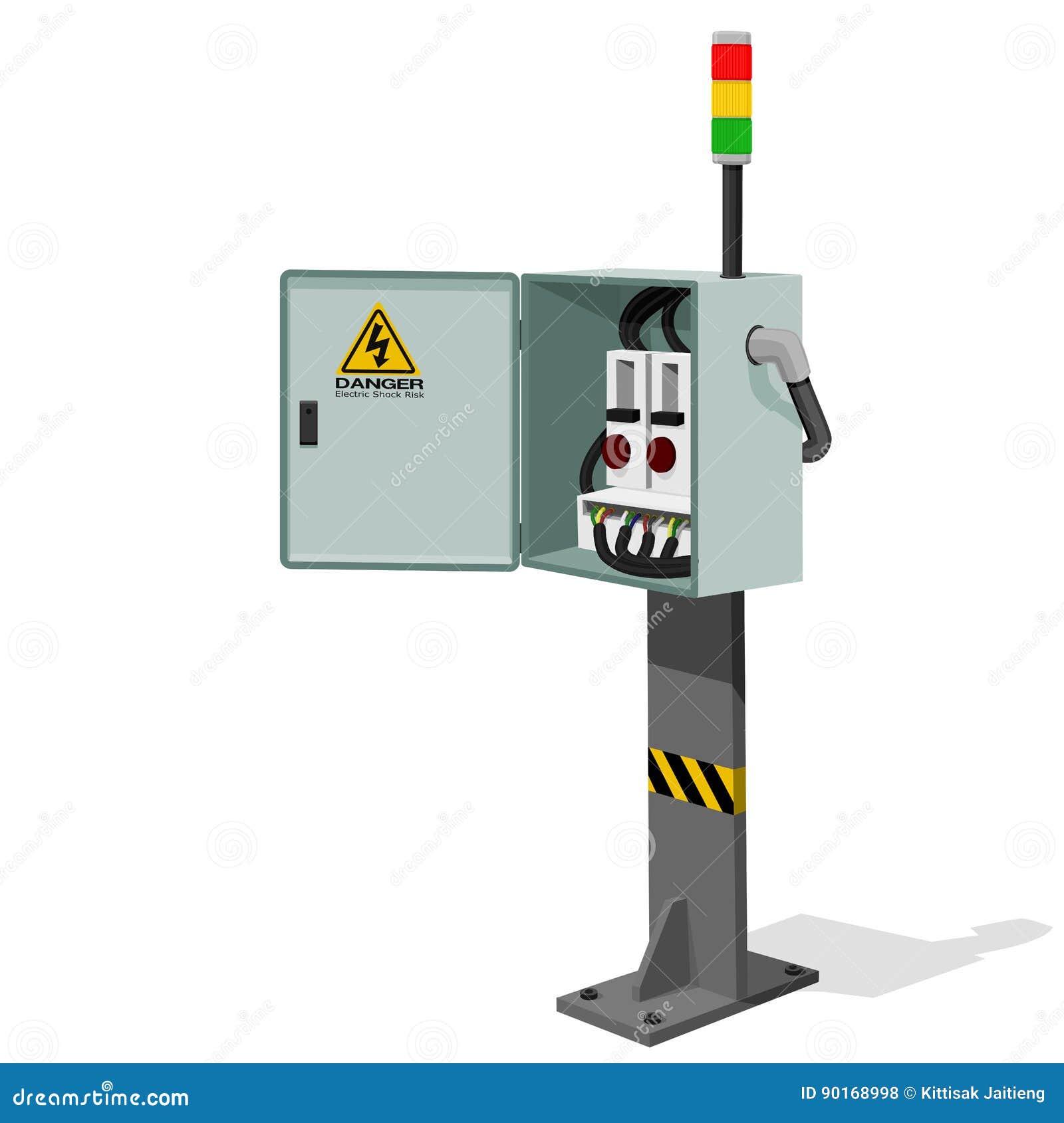 Electrical Cabinet Vector Illustration | CartoonDealer.com #90168998