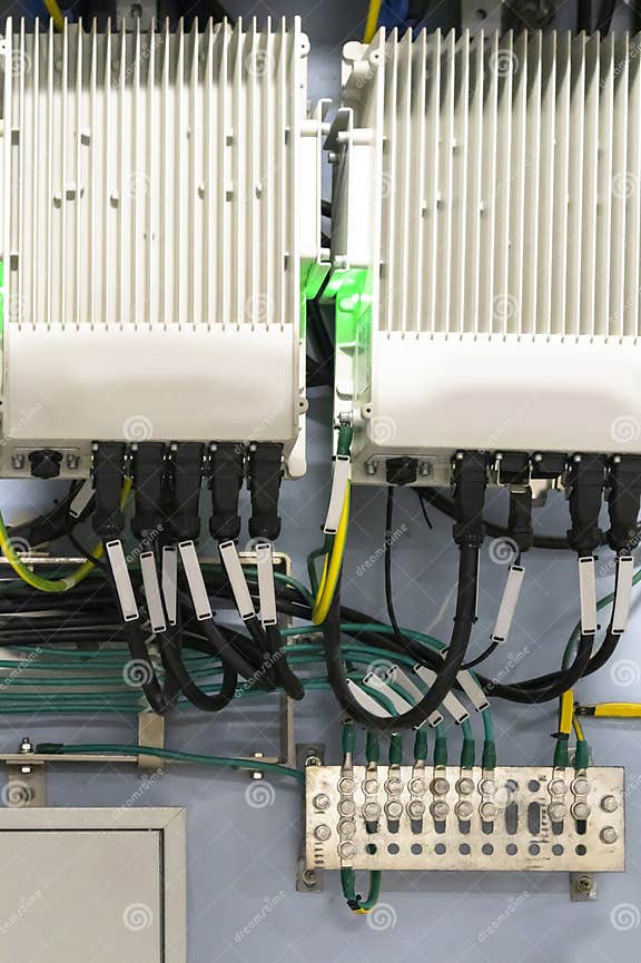 Electrical Cabinet Panels and Transmitters Stock Image - Image of ...