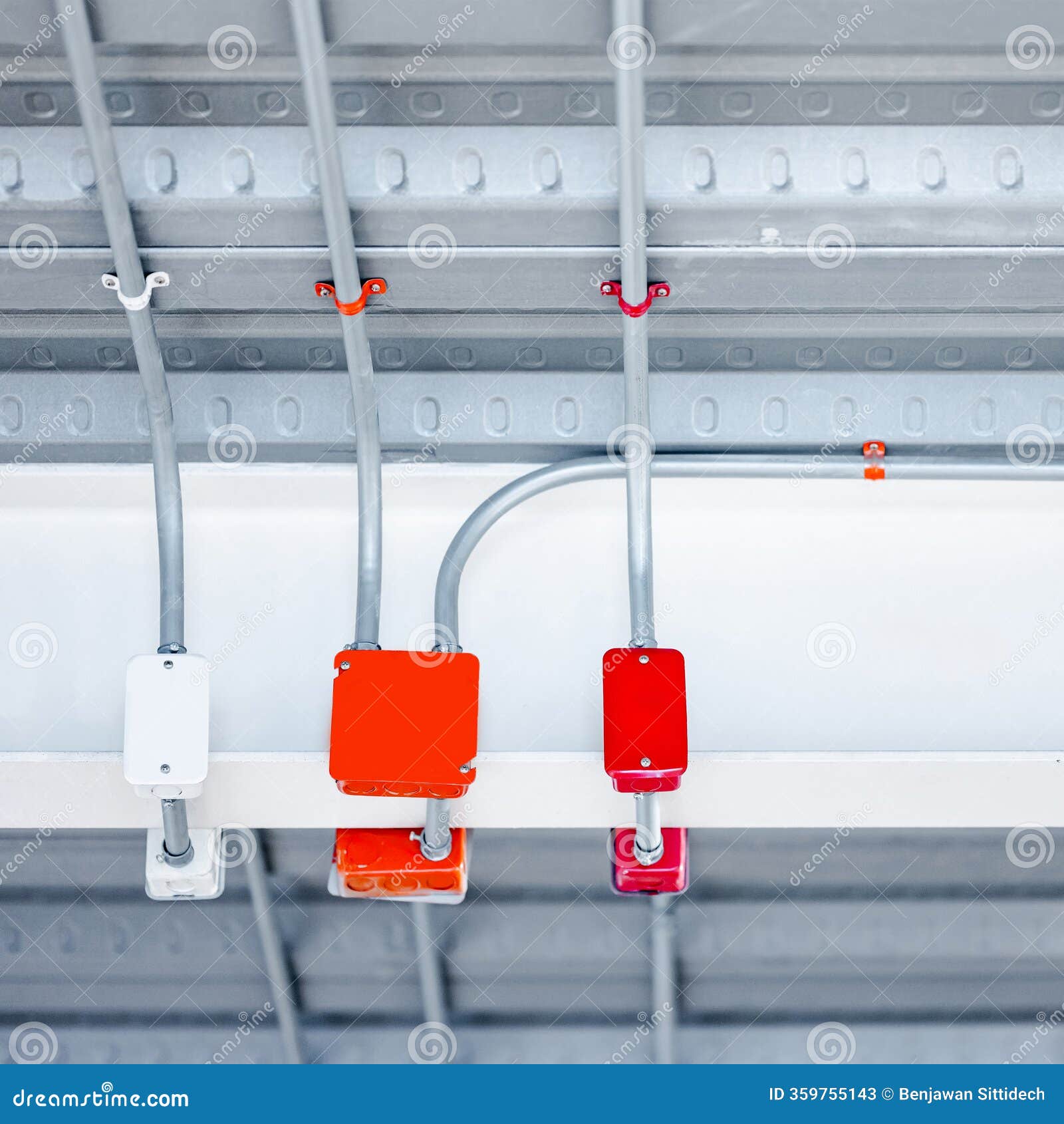 Electric Wiring System With Colorful Wires In The Car Royalty-Free ...