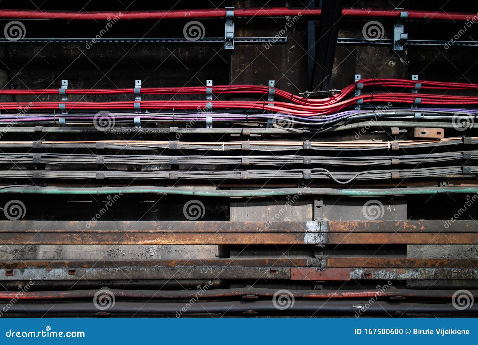 Electrical Cable Line System Stock Photo - Image of energy, industry ...
