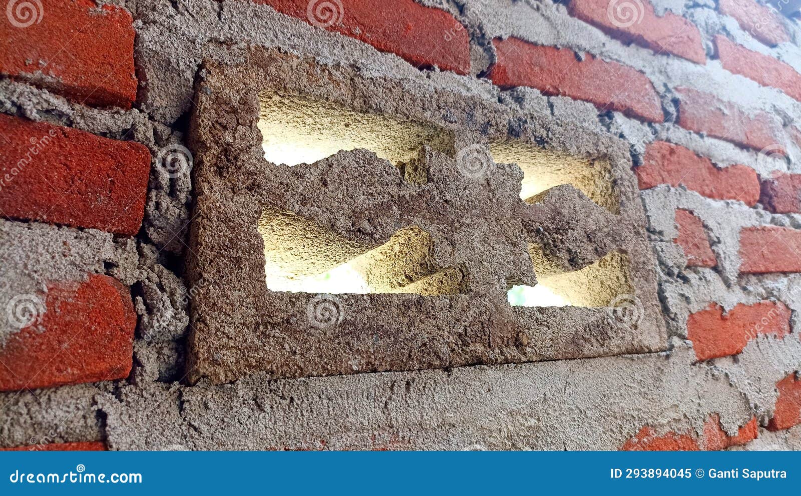 Electrical Cable Plug Attached To the Red Brick Wall Stock Image ...