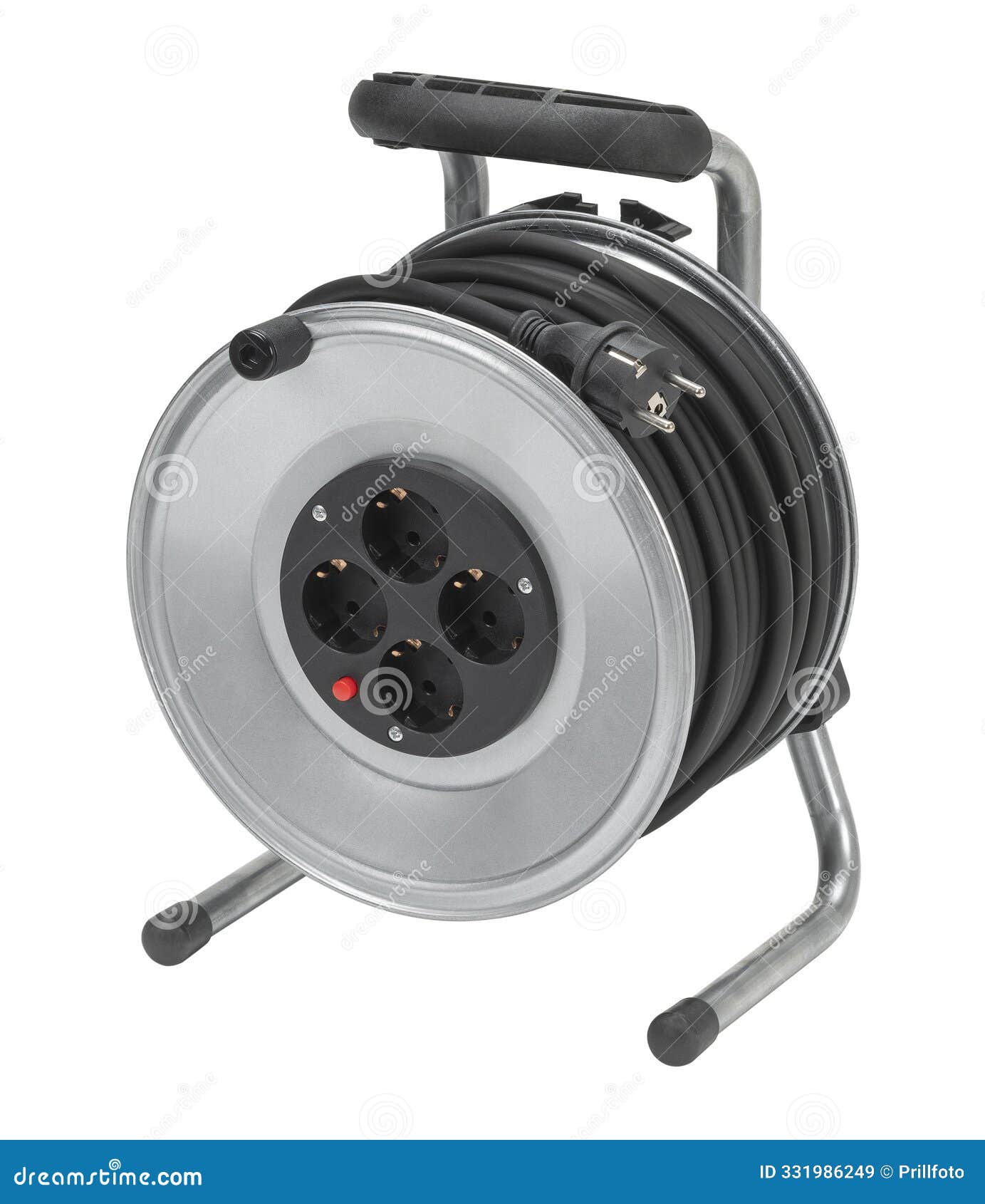 Electrical cable reel stock image. Image of metal, rolled - 331986249
