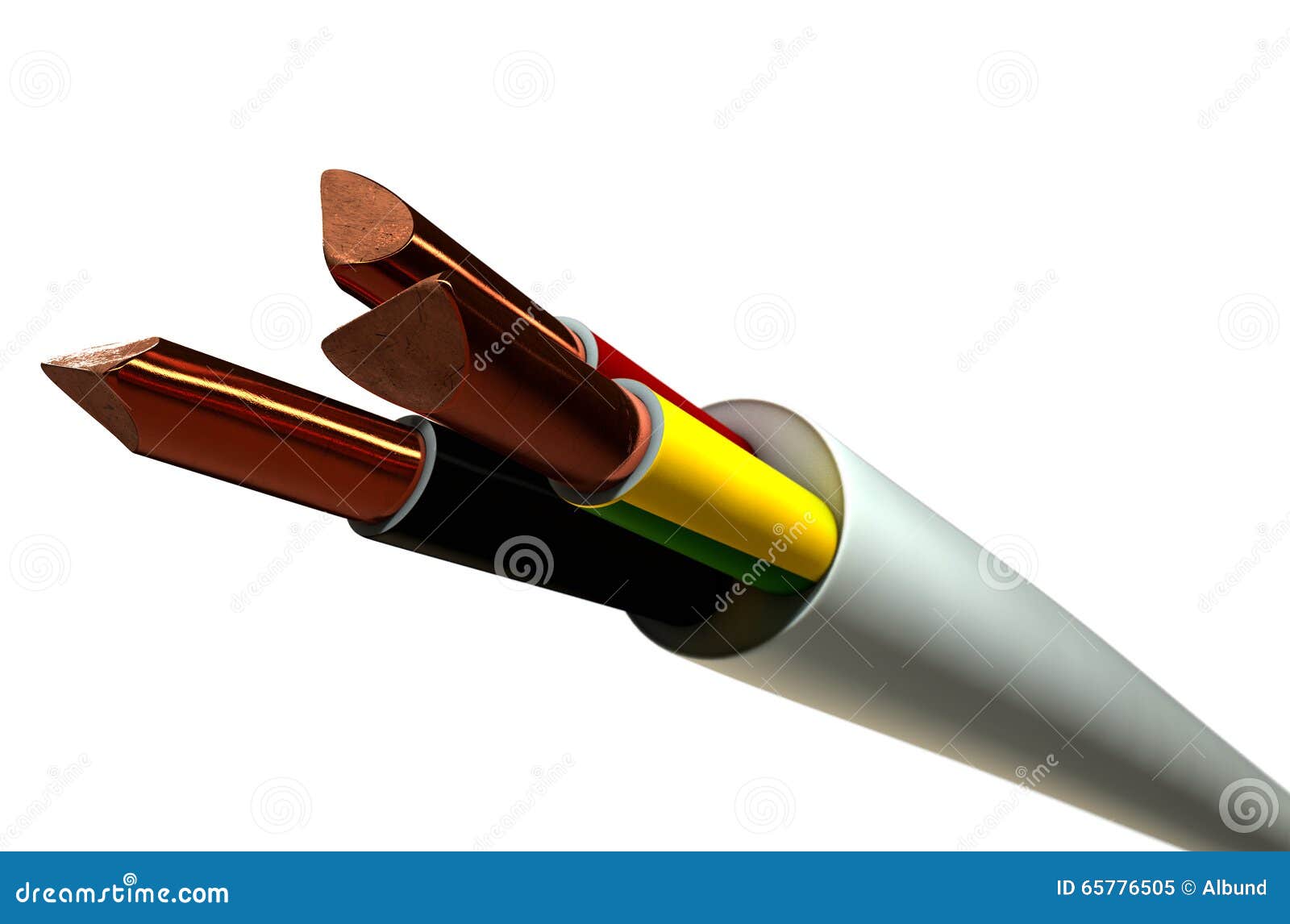 Electrical Cable stock image. Image of construction, industry - 65776505