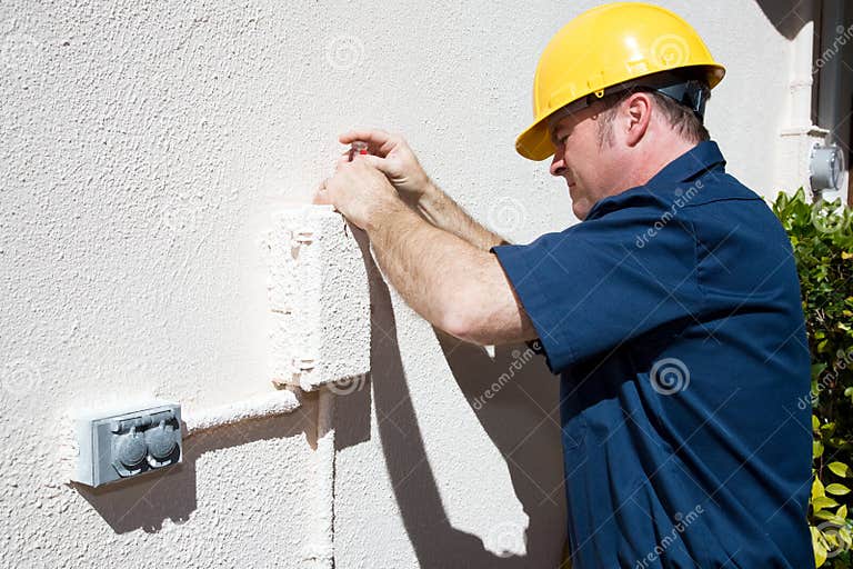 Electrical or Cable Repairman Stock Photo - Image of industrial ...