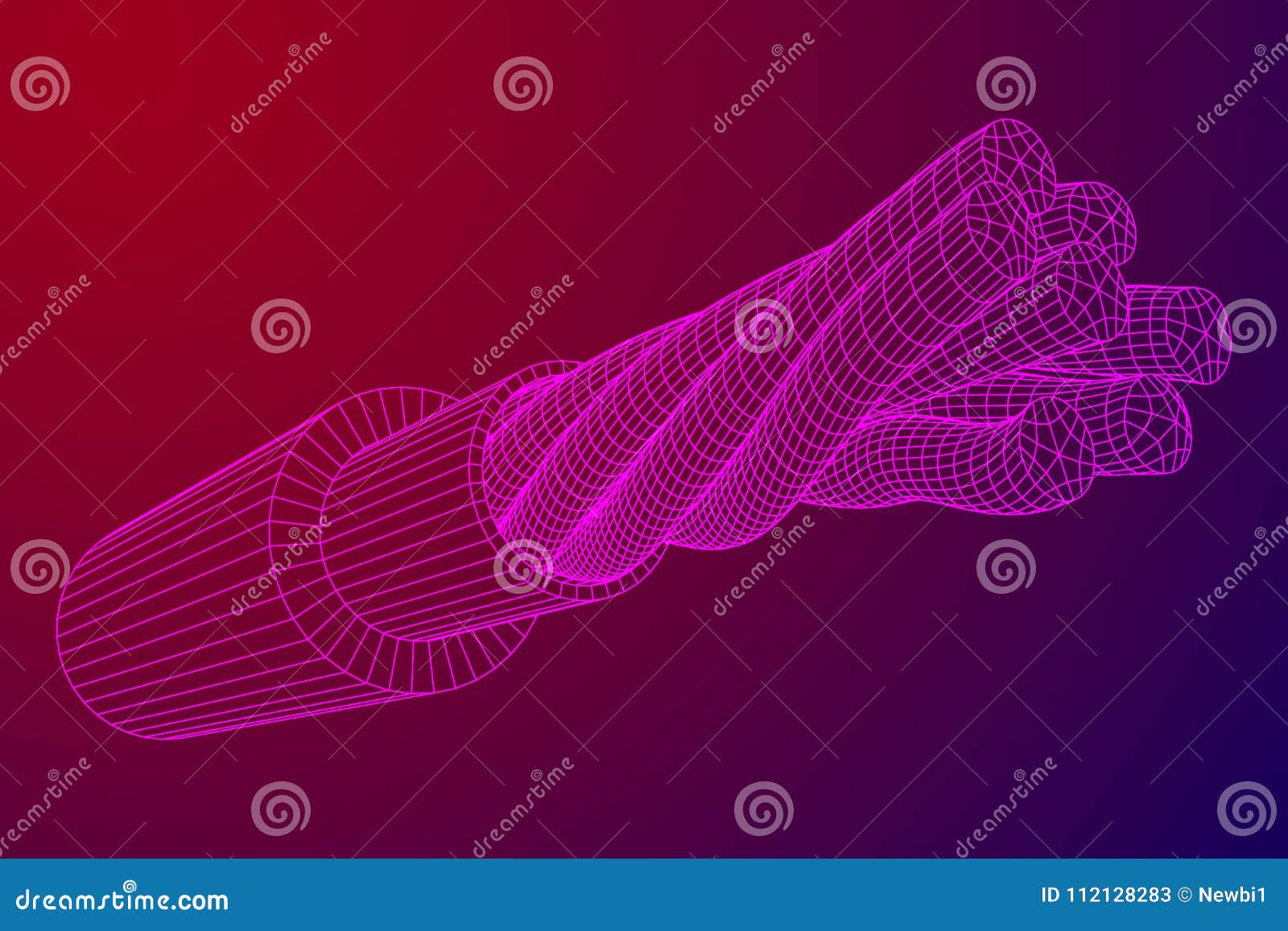 Electrical cable wireframe stock vector. Illustration of computer ...