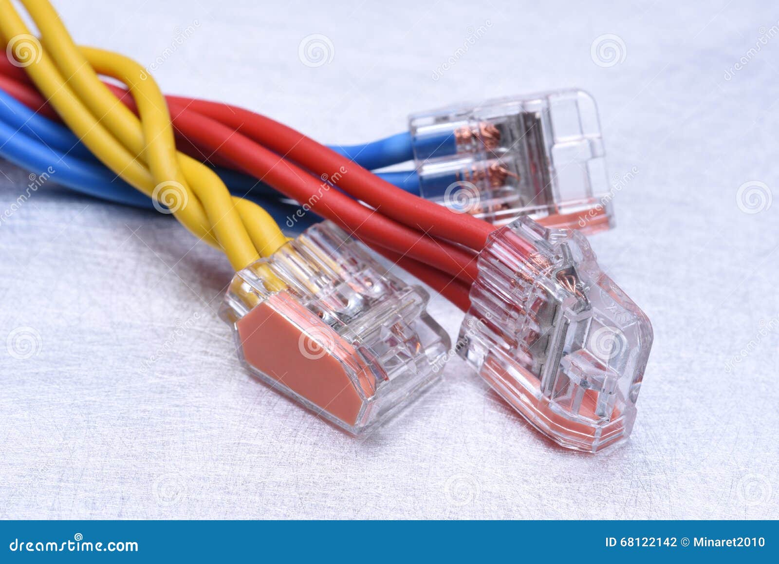 Electrical Cables with Connectors Stock Photo - Image of electrical ...