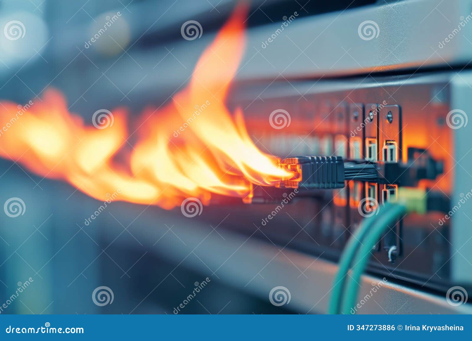 Electrical Cables Ignite Flames in a High Tech Environment during an ...