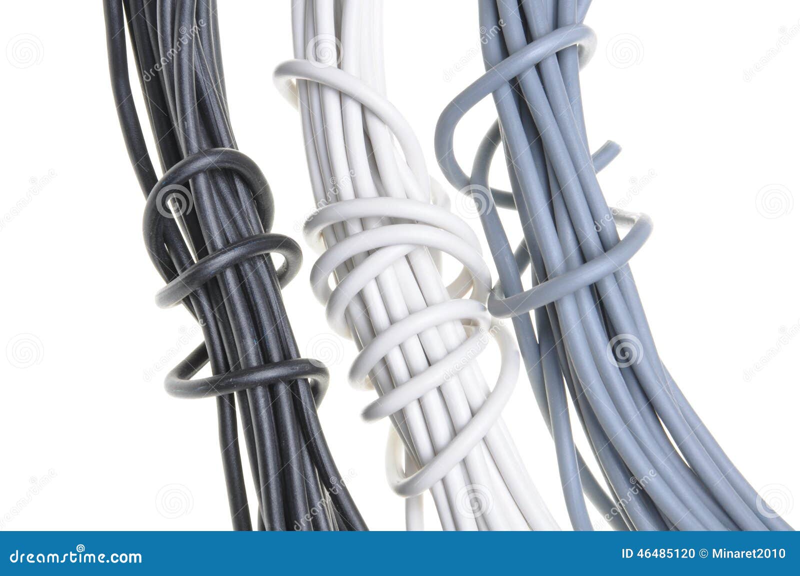 Electrical cables stock photo. Image of colourful, cabling - 46485120