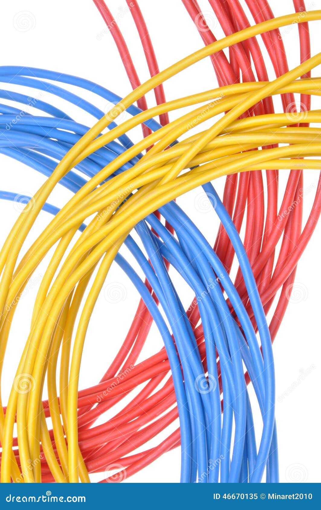 Electrical cables stock image. Image of roll, power, installation ...