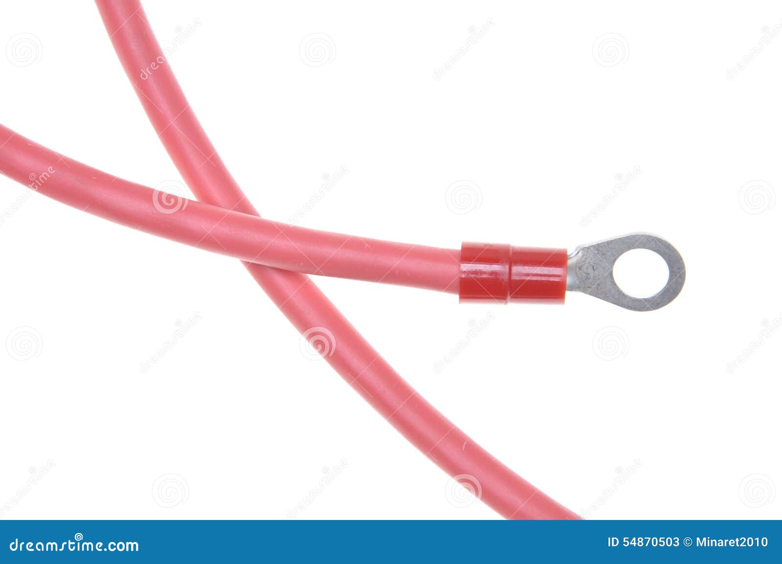 Electrical Cables with Terminal Stock Image - Image of electricity ...