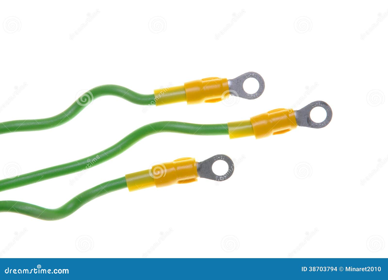 Electrical Cables with Terminals Stock Photo - Image of installation ...