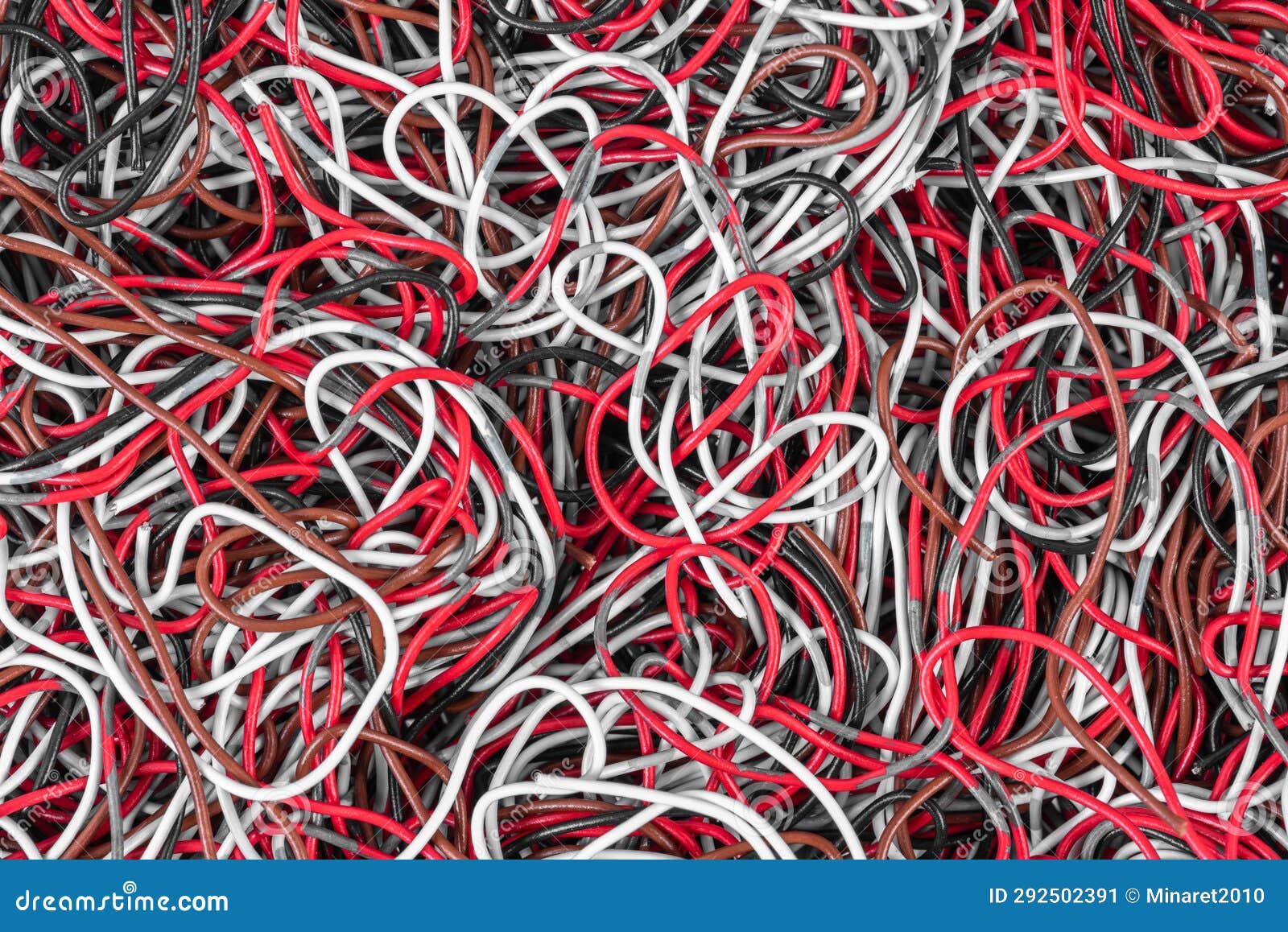 Electrical Cables and Wires Scrap Stock Image - Image of connection ...