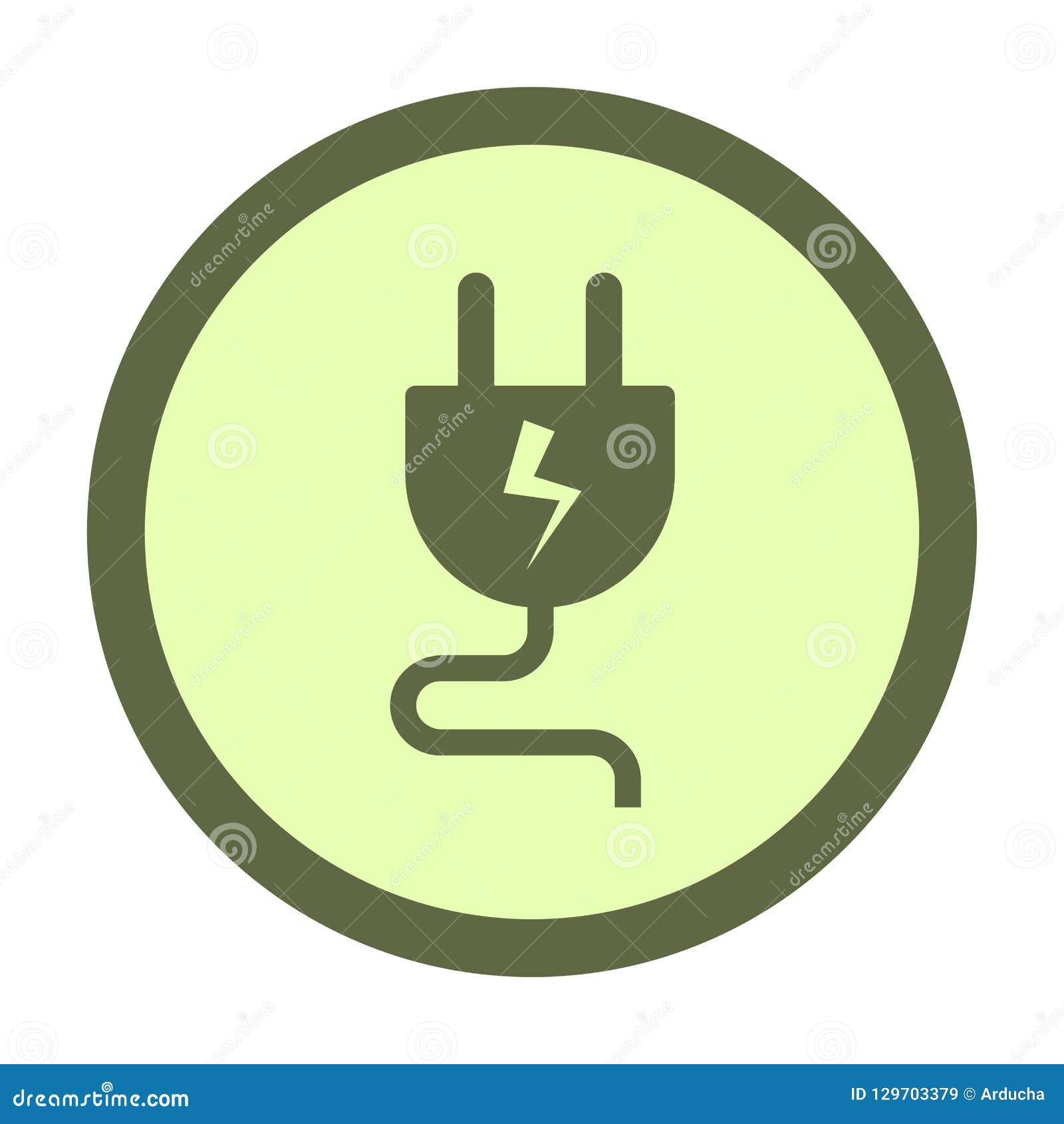 Charge Circle Flash Symbol Logo Cartoon Vector | CartoonDealer.com ...