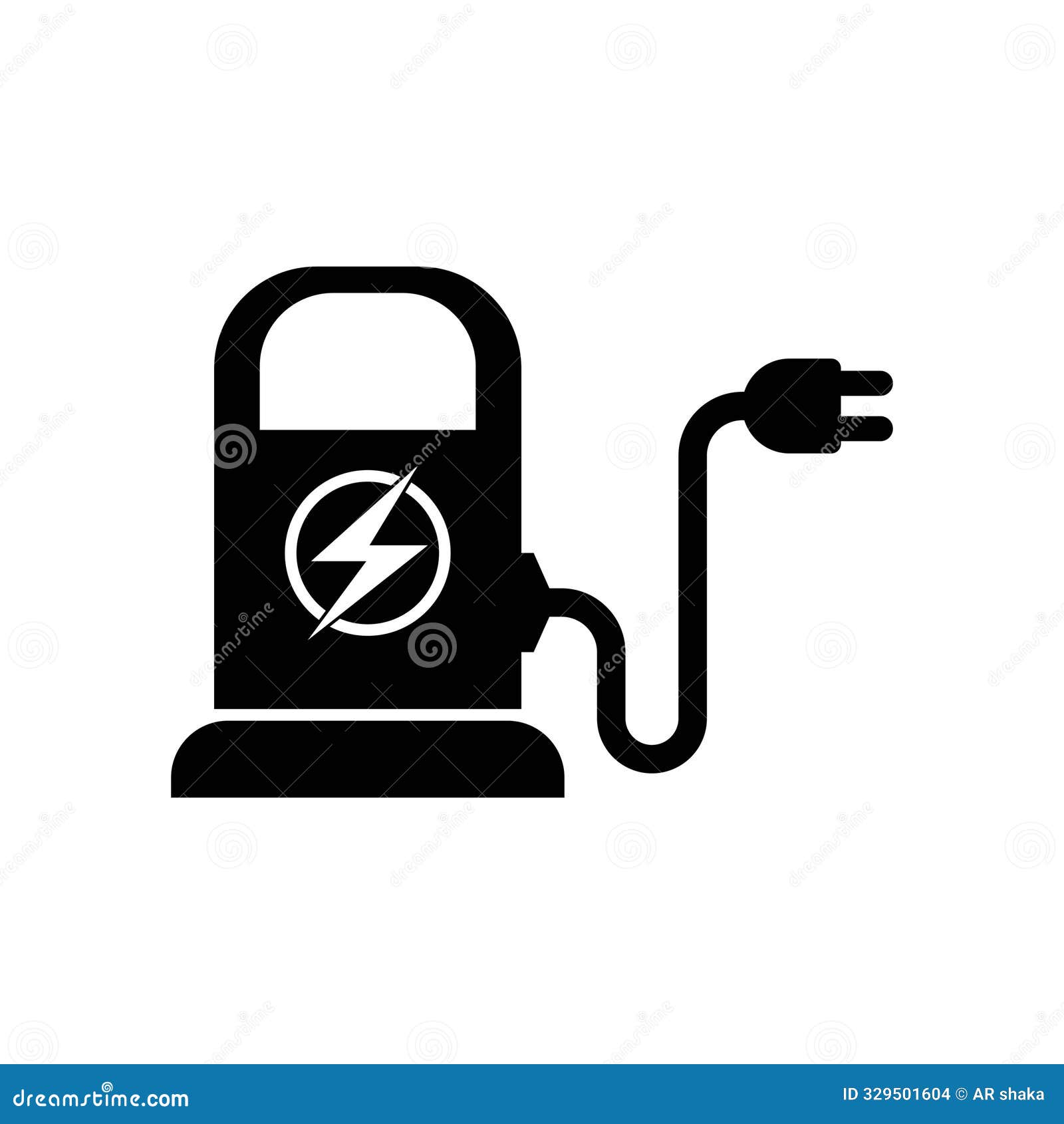 Electrical Charging Station Icon Logo Stock Illustration - Illustration ...