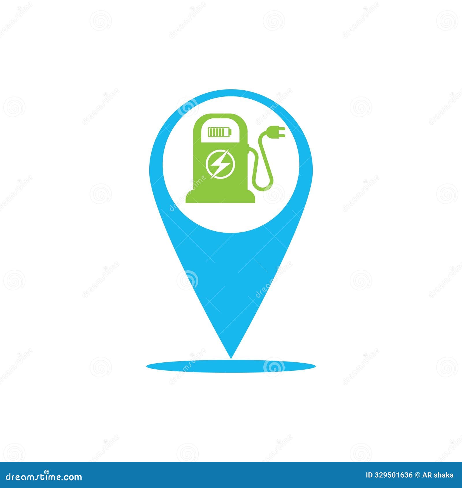 Electrical Charging Station Icon Logo Stock Illustration - Illustration ...