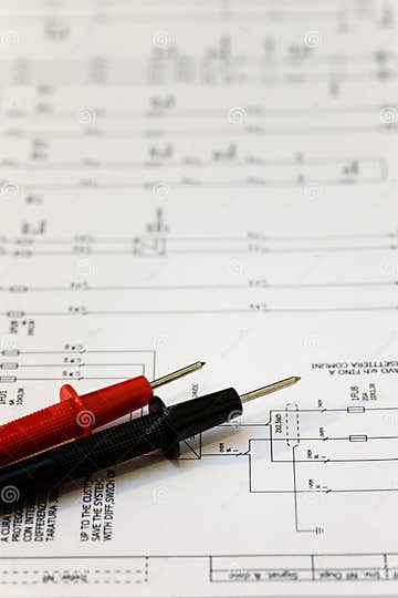 Electrical Chart, Troubleshoot. Stock Photo - Image of electronic ...