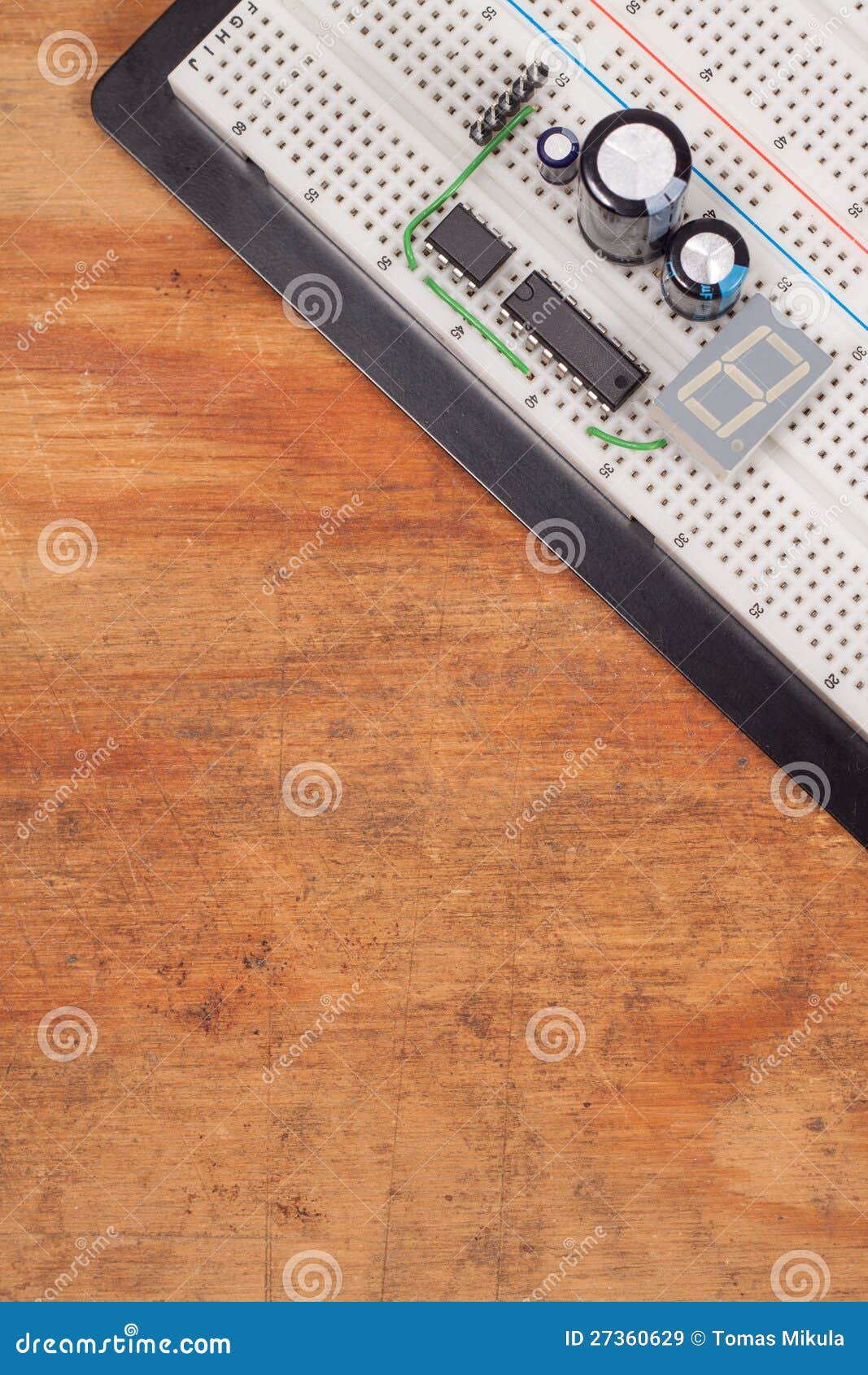 Electrical Circuit on Breadboard on Dirty Wood Stock Image - Image of ... Electrical Circuit on Breadboard on Dirty Wood Stock Image - Image of ...