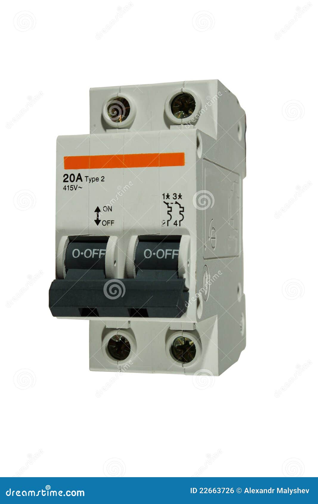 Electrical Circuit Breaker stock photo. Image of breaks - 22663726