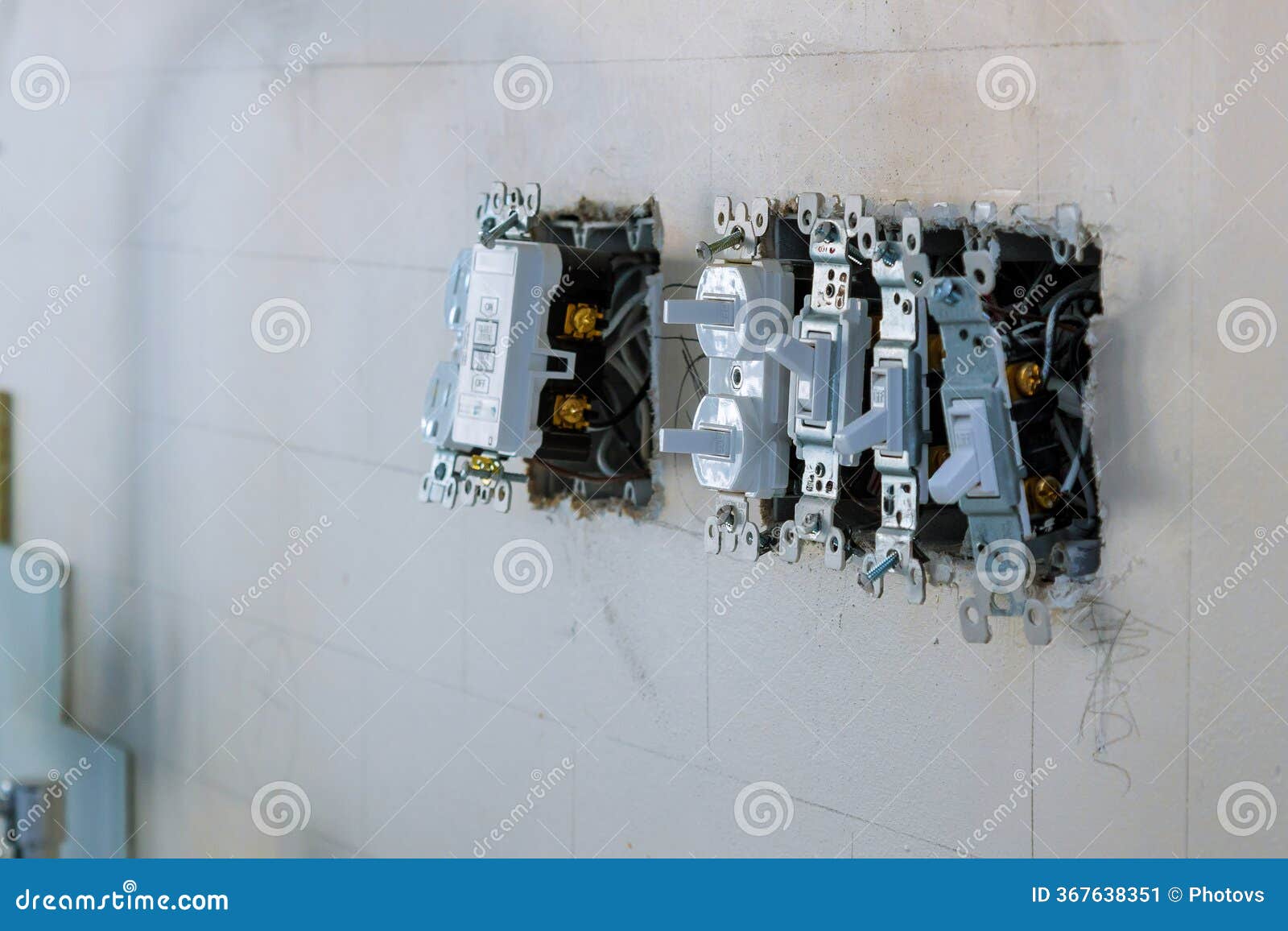 Circuit Breakers Inside The Old Power Electrical Substation Stock Photo | CartoonDealer.com ...