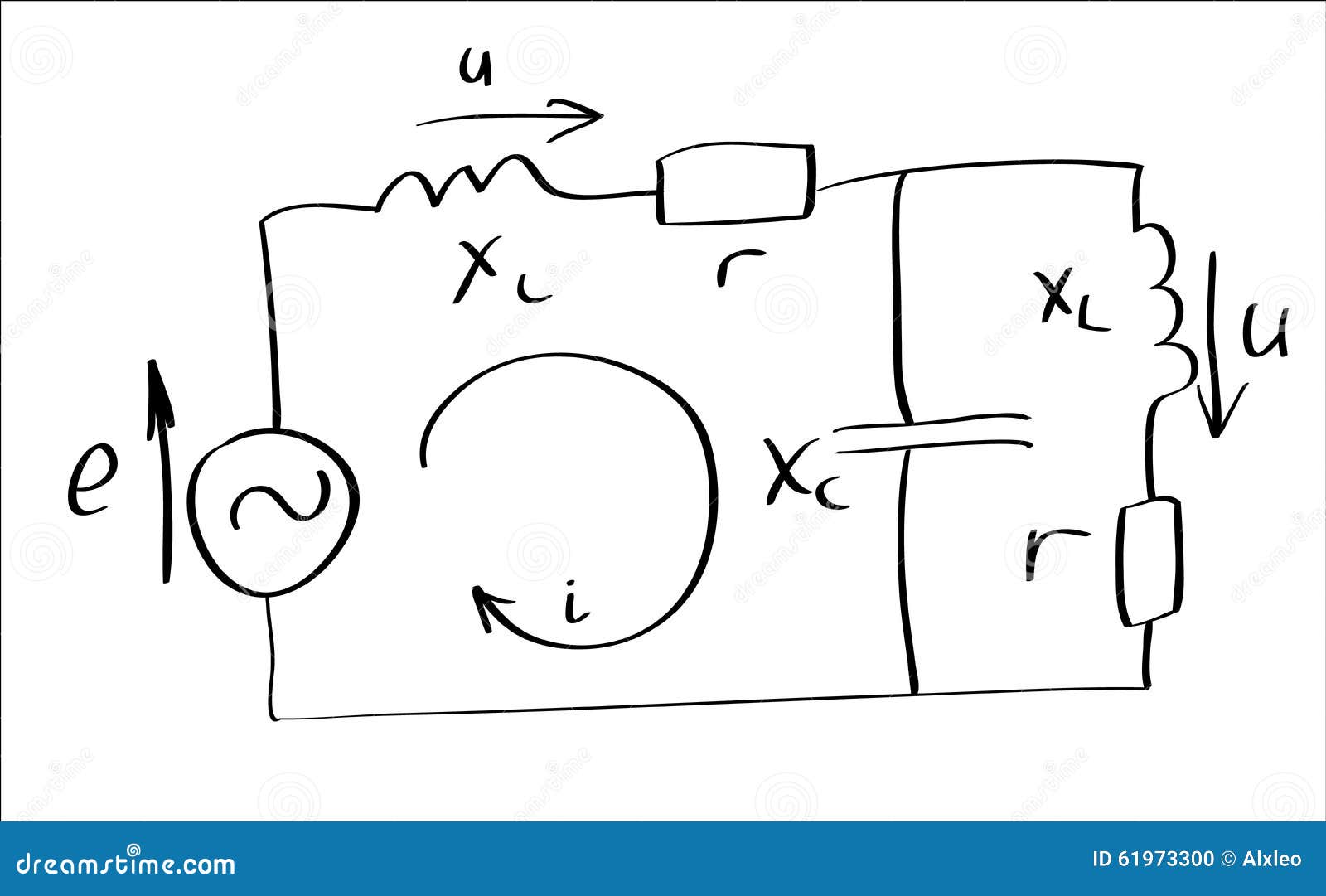 Electrical circuit stock vector. Illustration of capacity - 61973300