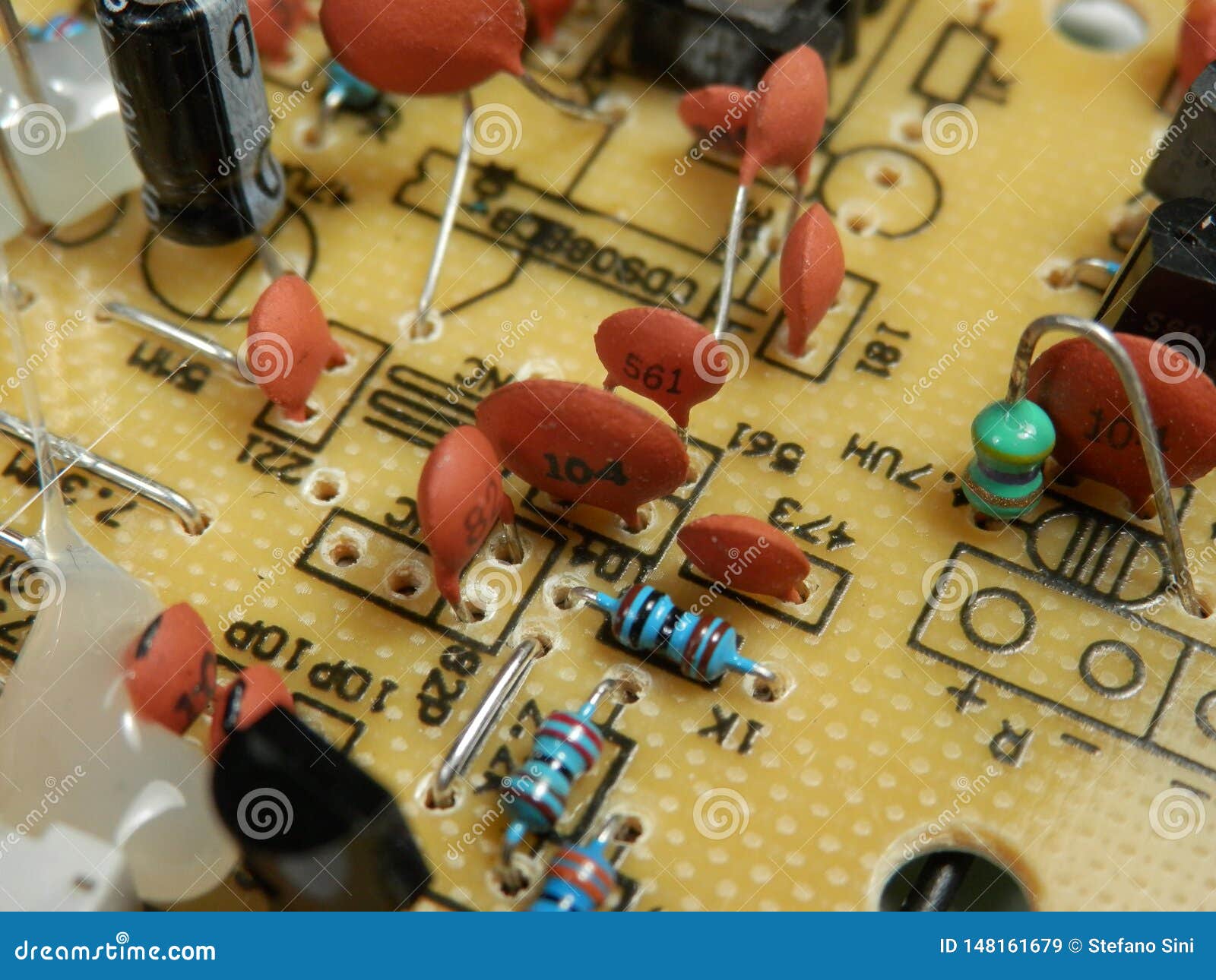 Electrical circuit stock image. Image of transistor - 148161679