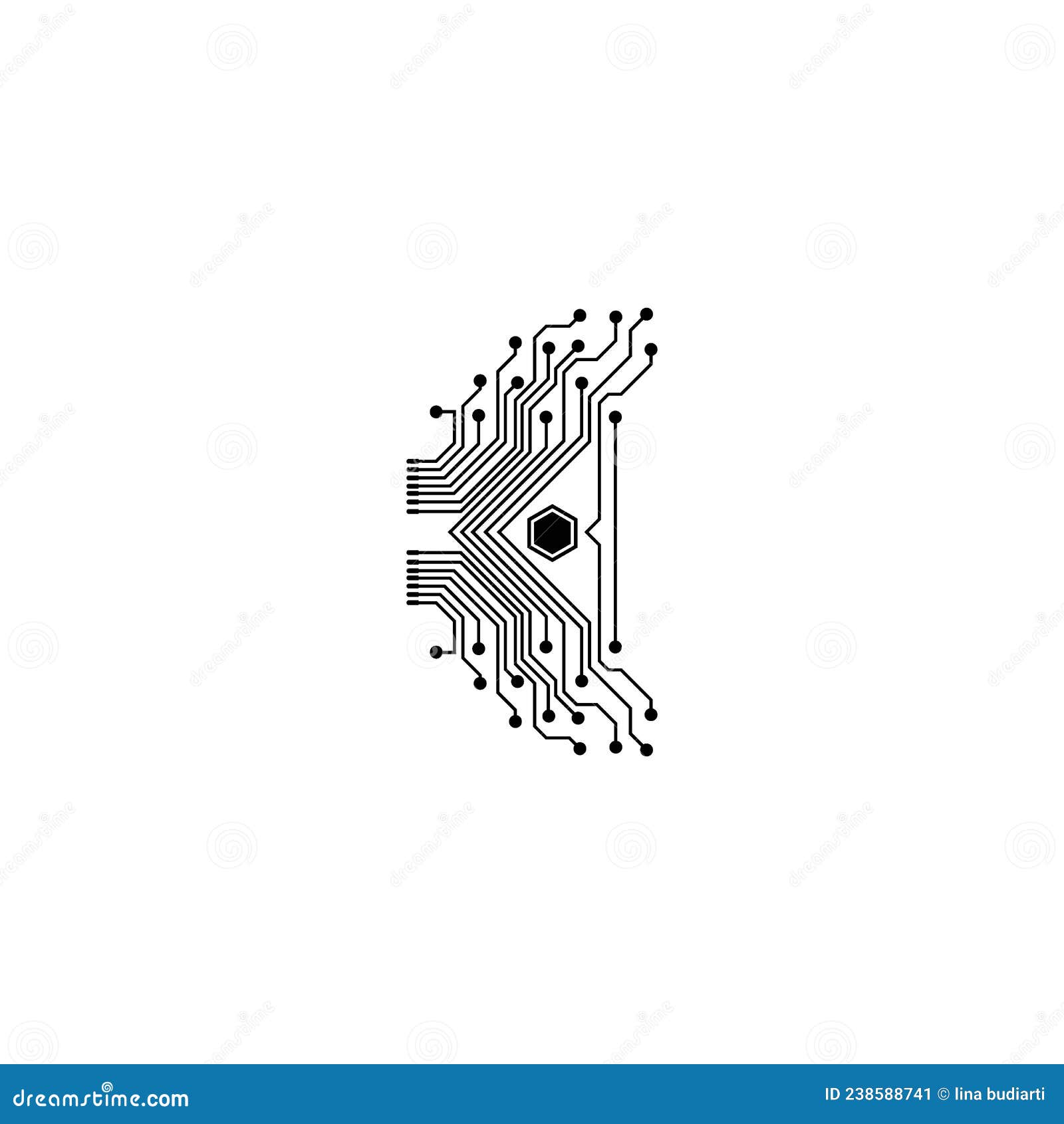 Electrical Circuit icon stock vector. Illustration of website - 238588741