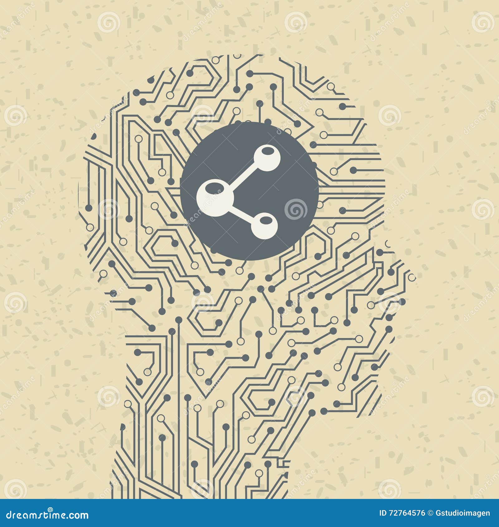 Electrical Circuit Profile Design Stock Illustration - Illustration of ...