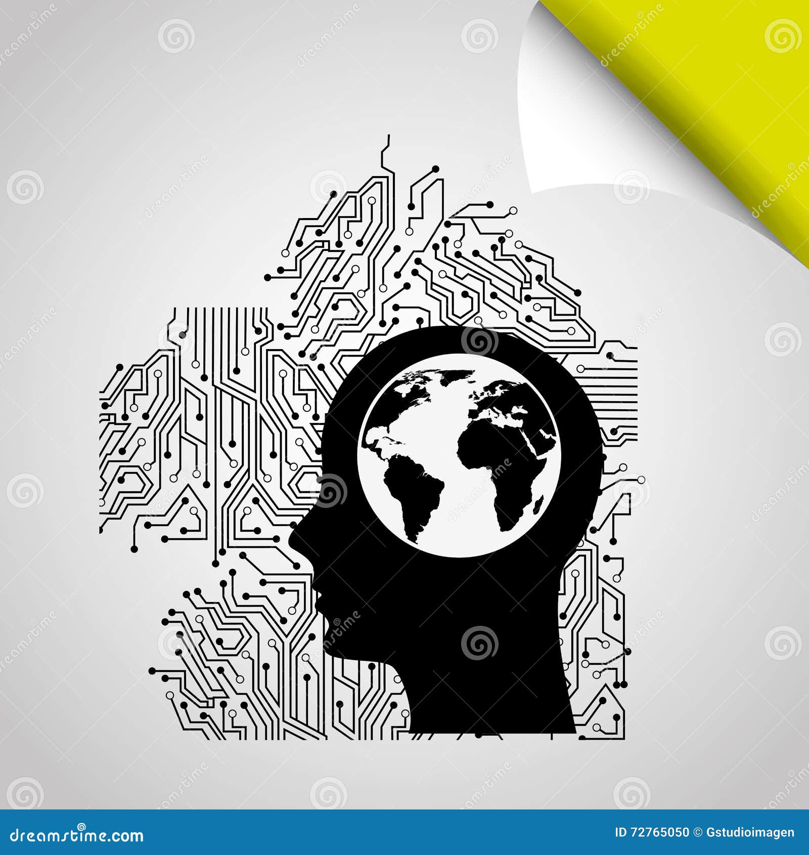 Electrical Circuit Profile Design Stock Illustration - Illustration of ...