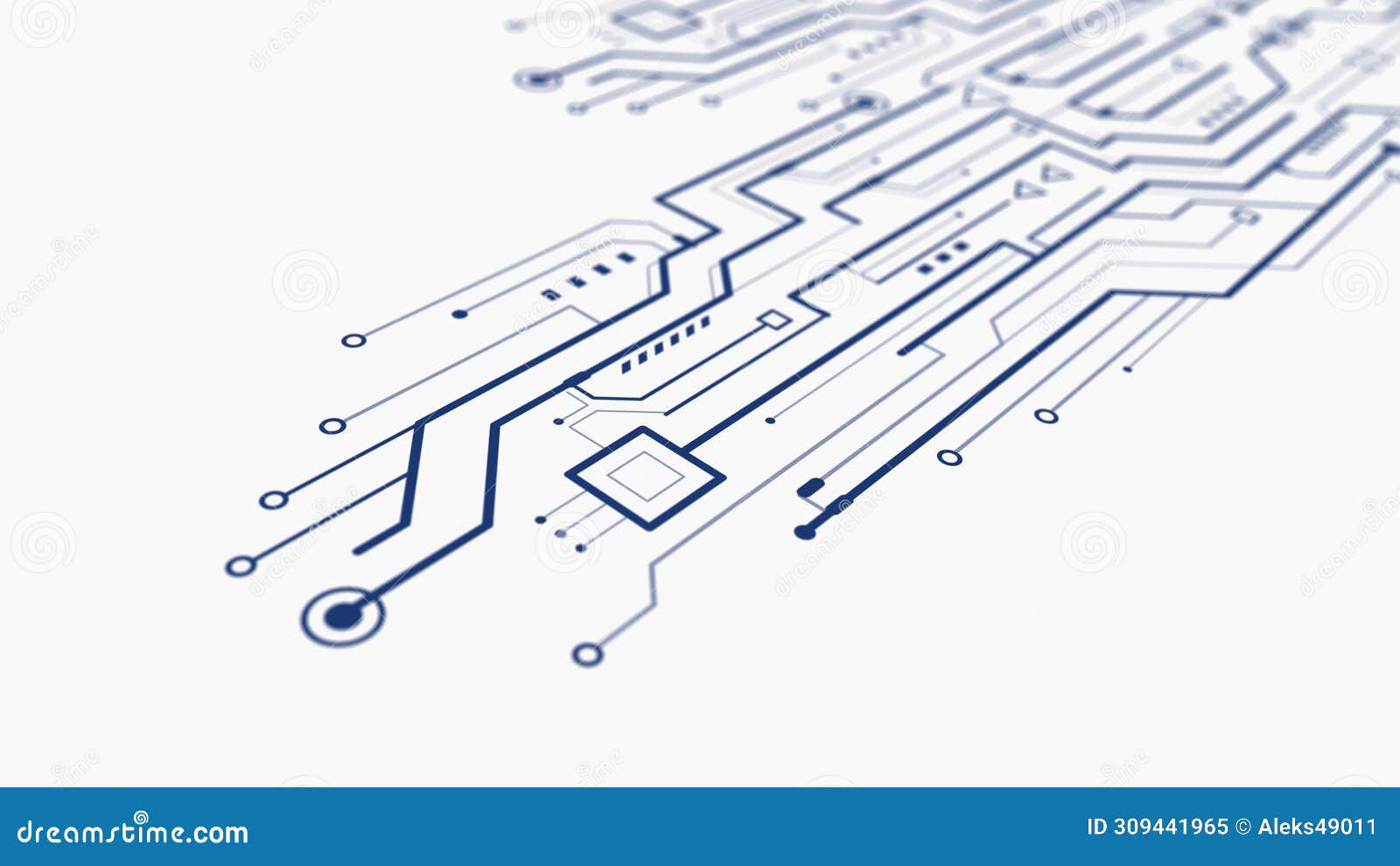 Electrical Circuit Technical Drawing. Engineering Industry of the ...