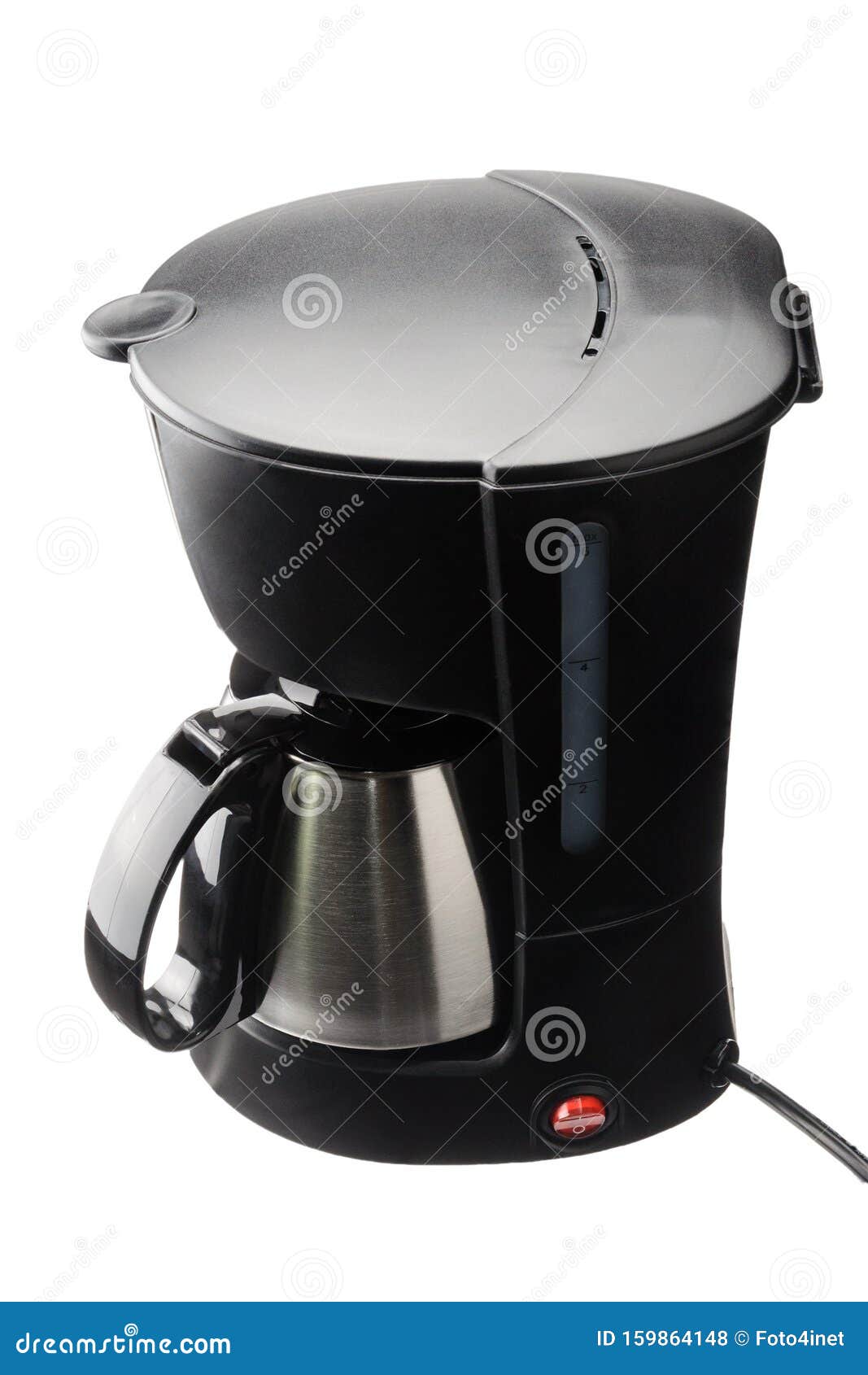Coffee Machine with Pot Isolated on the White Background Stock Photo ...