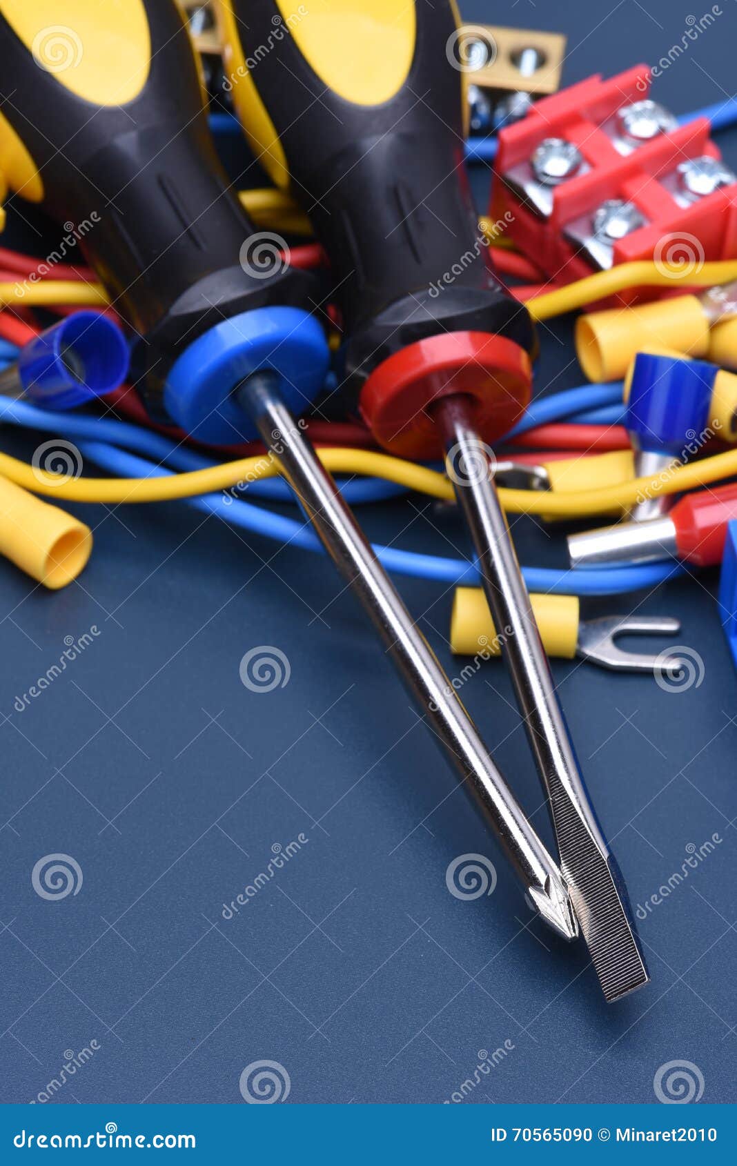 Electrical Component Kit To Use in Electrical Installations Stock Photo ...