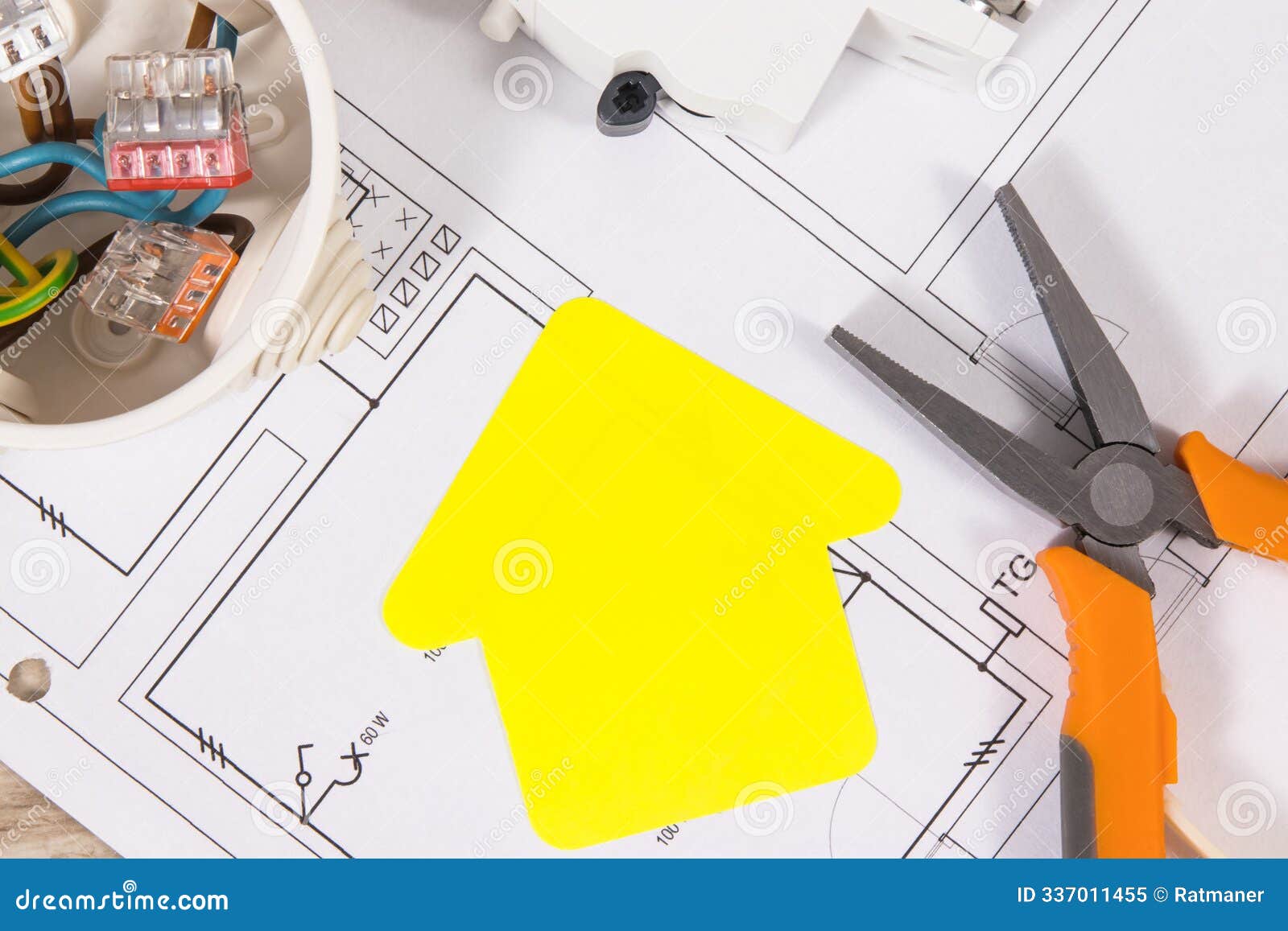 Electrical Components for Electric Installations, Construction Drawings ...