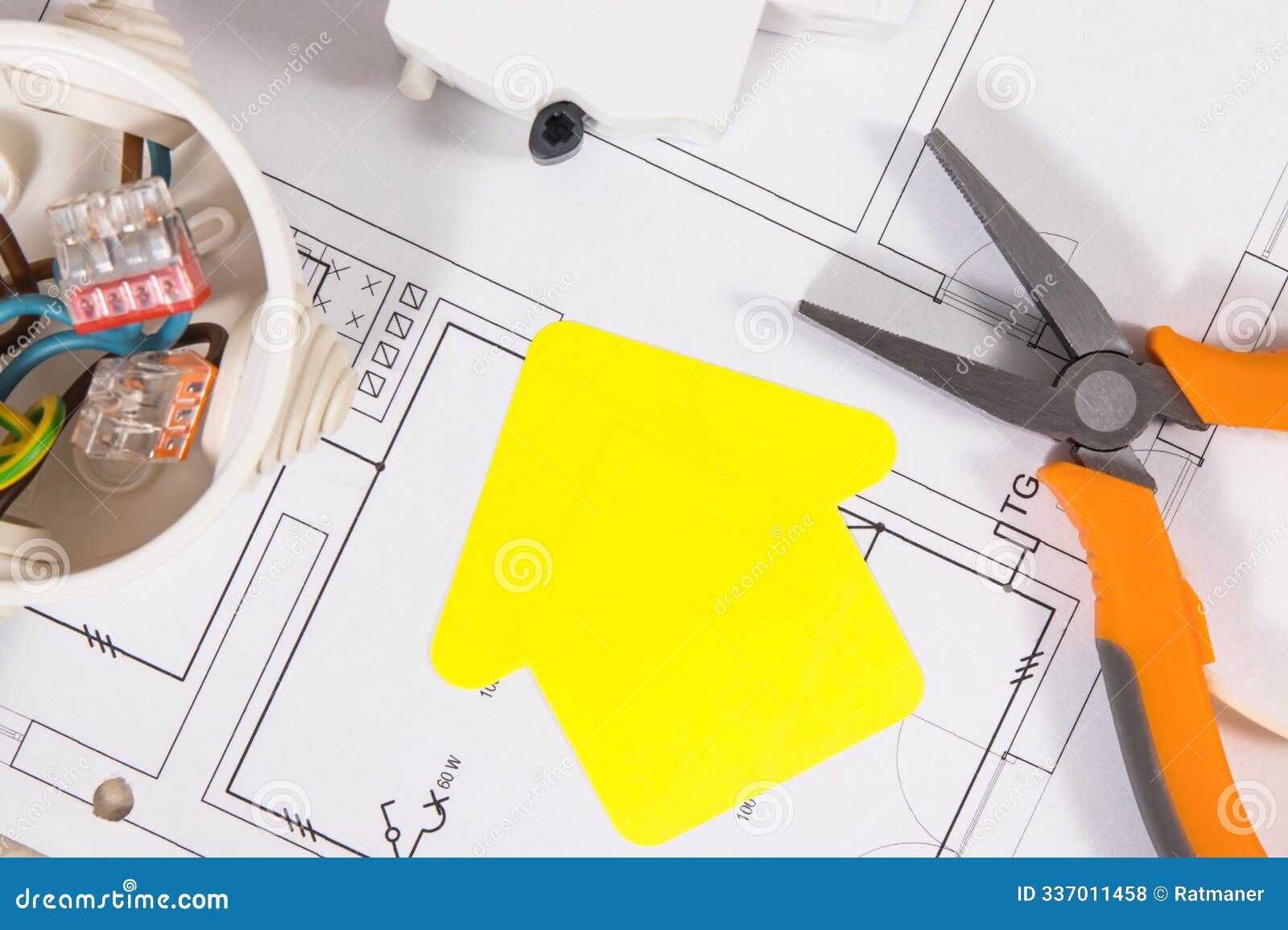 Electrical Components for Electric Installations, Construction Drawings ...