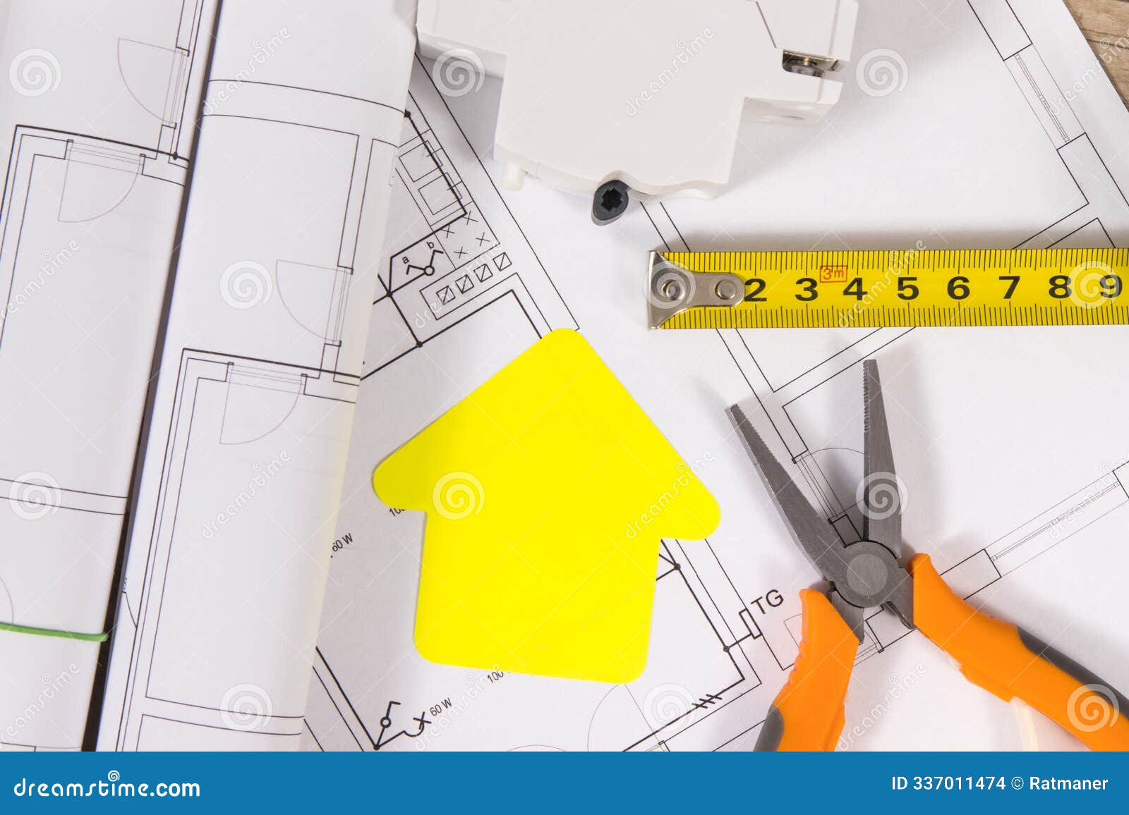 Electrical Components for Electric Installations, Construction Drawings ...