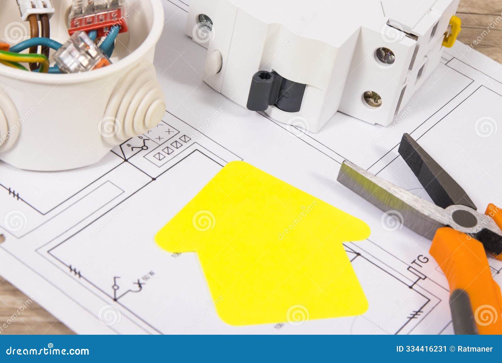 Electrical Components for Electric Installations, Construction Drawings ...