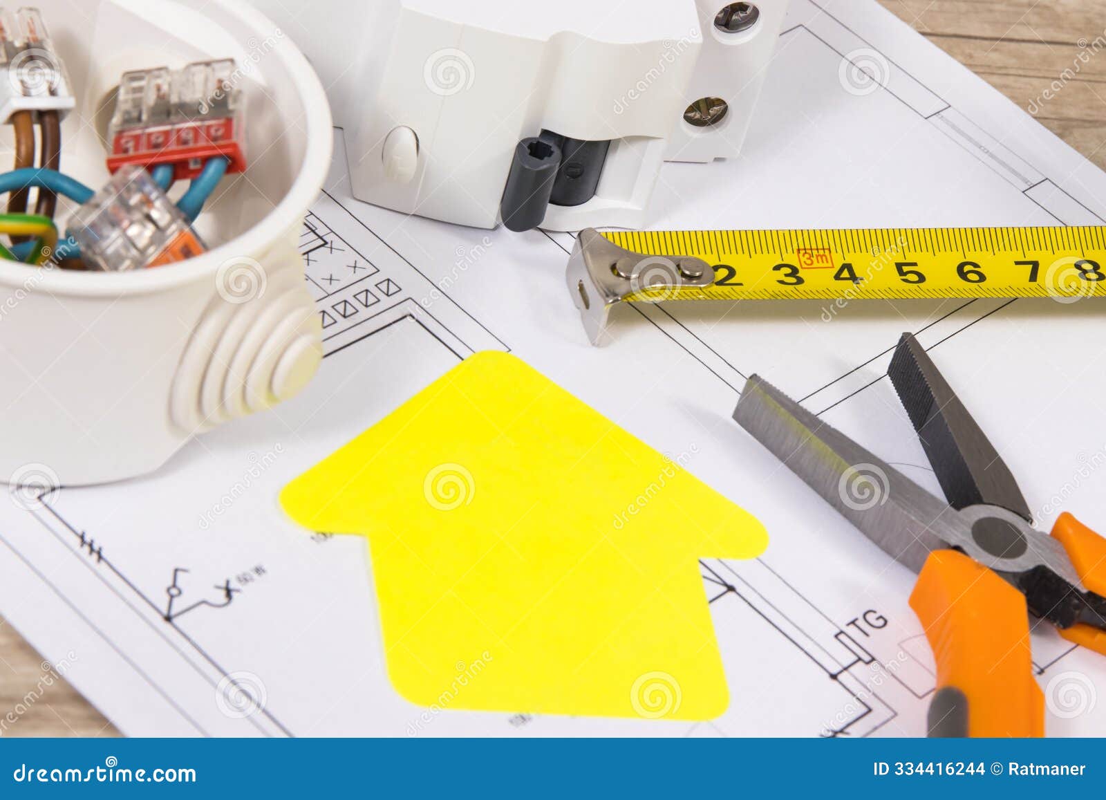 Electrical Components for Electric Installations, Construction Drawings ...