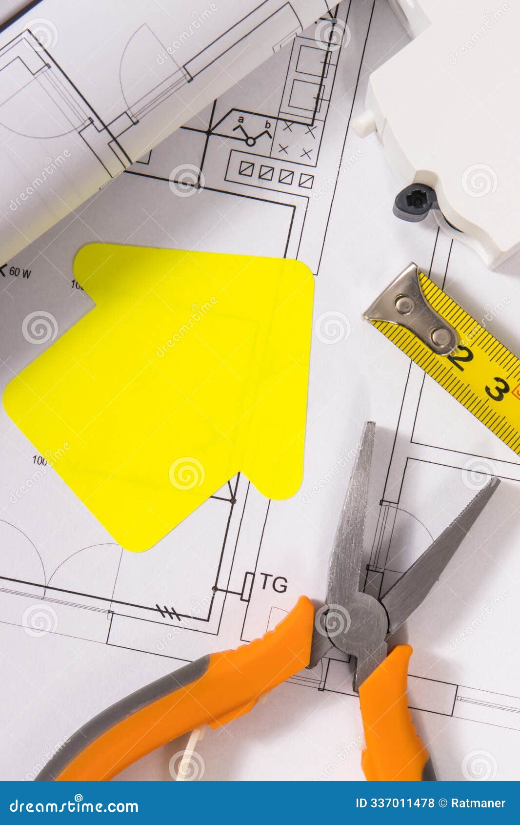 Electrical Components for Electric Installations, Construction Drawings ...