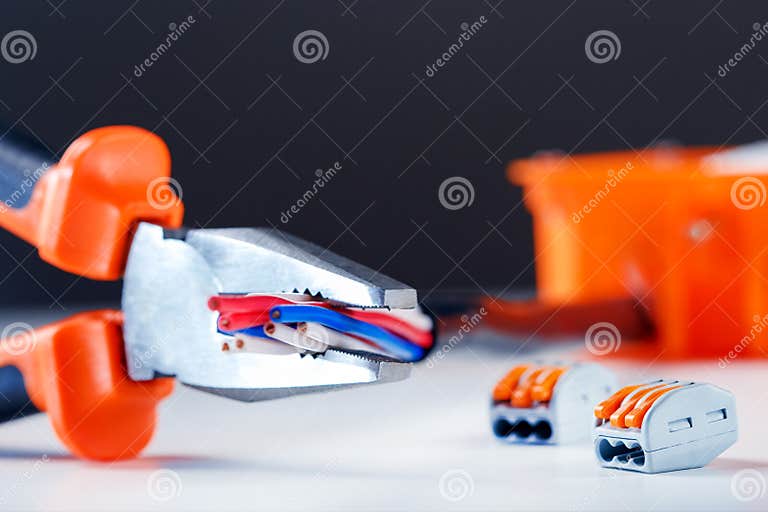 Electrical Components and Tool. Repair Concept. Industry Background ...