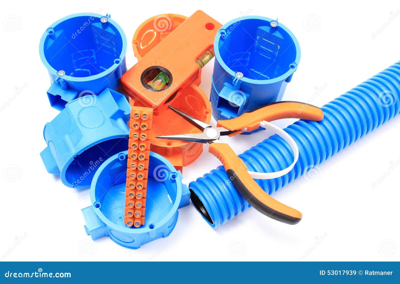 Electrical Components for Use in Electrical Installations Stock Image ...