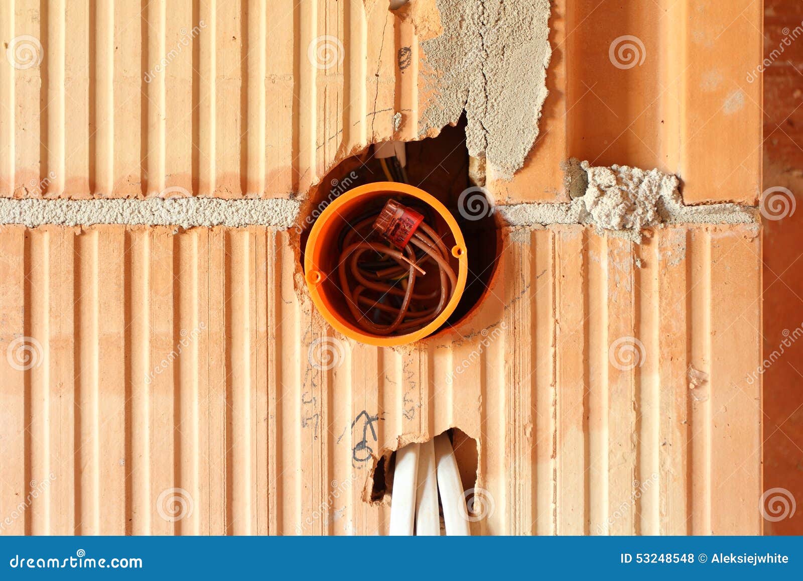 Electrical conduit stock photo. Image of construction - 53248548
